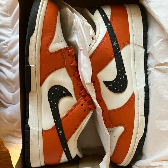 Nike | Shoes | Nike Dunk Low Campfire Orange Star Starry Night Size 9 ...